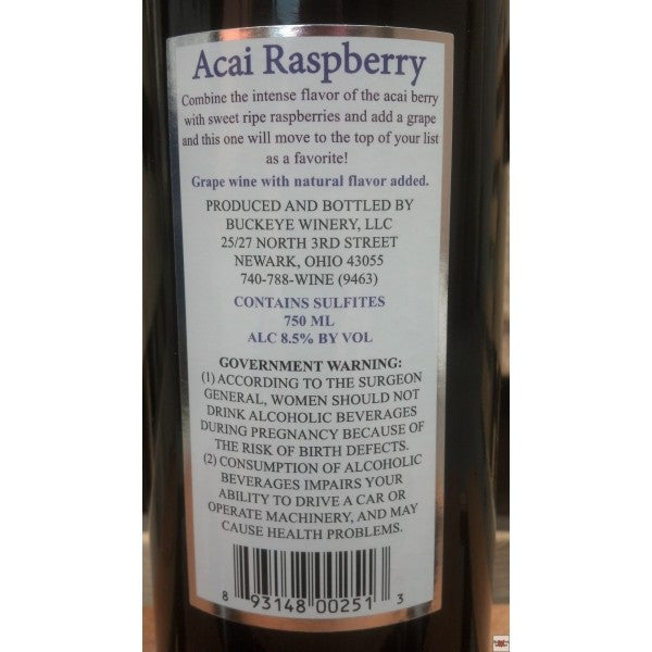 Acai Raspberry – Buckeye Winery